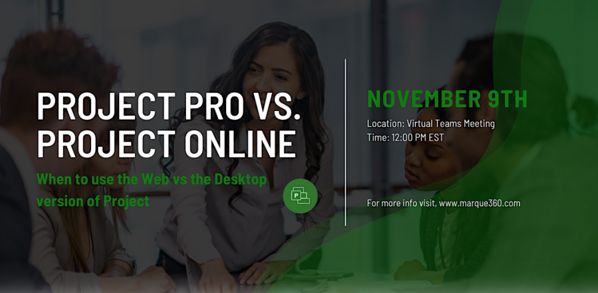 Microsoft Project Pro Vs. Project Online (PWA) - Marque360