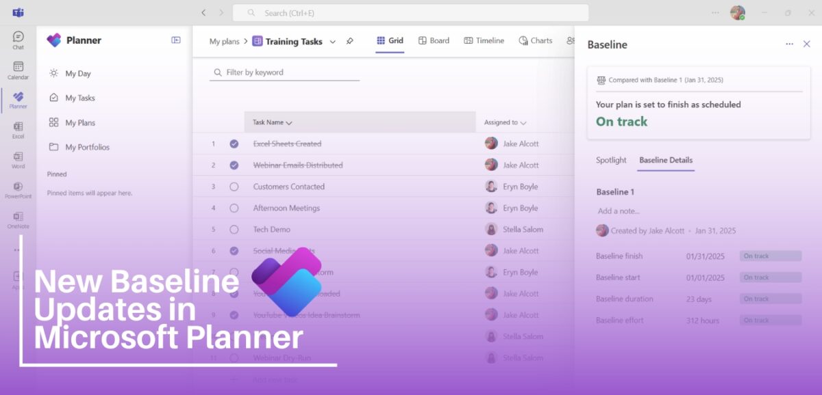 New Baseline Updates in Microsoft Planner - Marque360